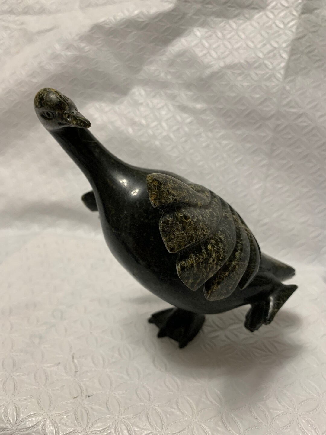 INUIT Canadian Carved Stone Sculpture Goose Starting to Fly Canadian ...