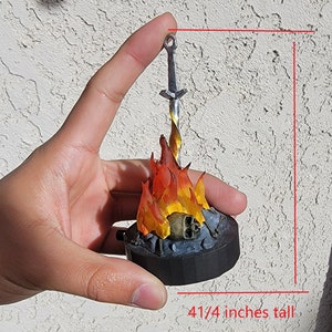 Dark Souls Bonfire With Flickering Light 1/12 Scale Miniature - Etsy