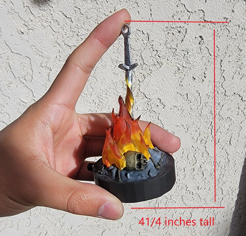 Dark Souls Bonfire With LED Light 1/12 Scale Miniature - Etsy
