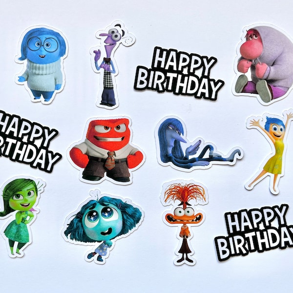 Inside Out Cake Topper - Etsy