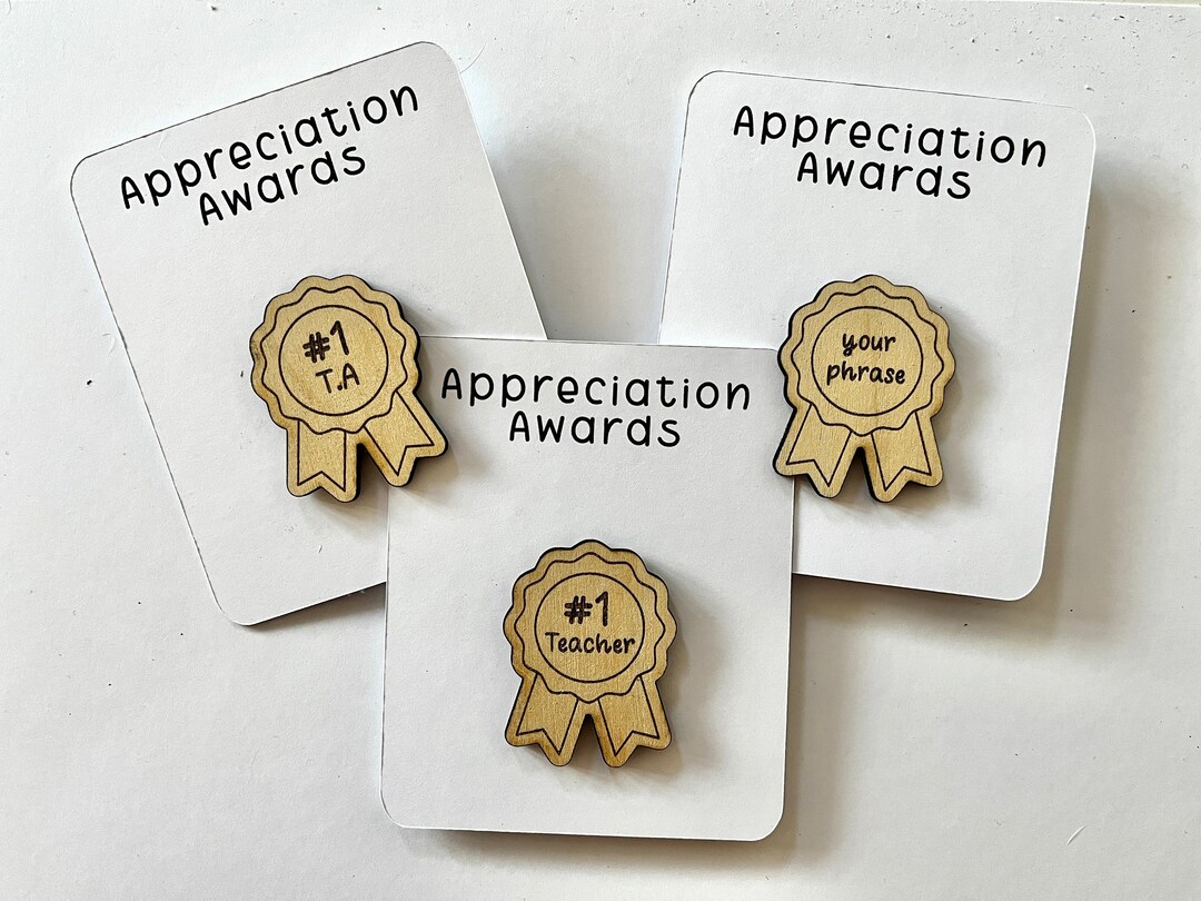 Custom Wooden Award Badges School Nursery Preschool - Etsy