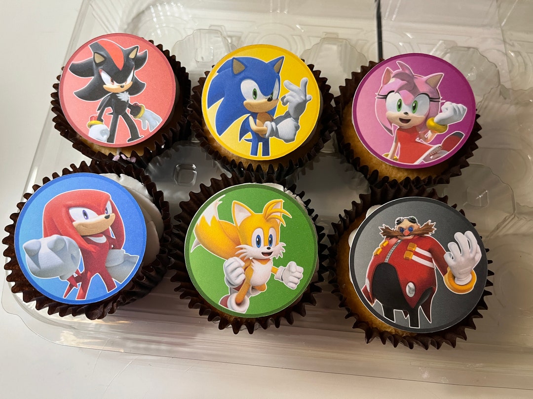 Sonic the Hedgehog Cupcake Toppers | Sonic & Friends Cake | Kids Gamer ...