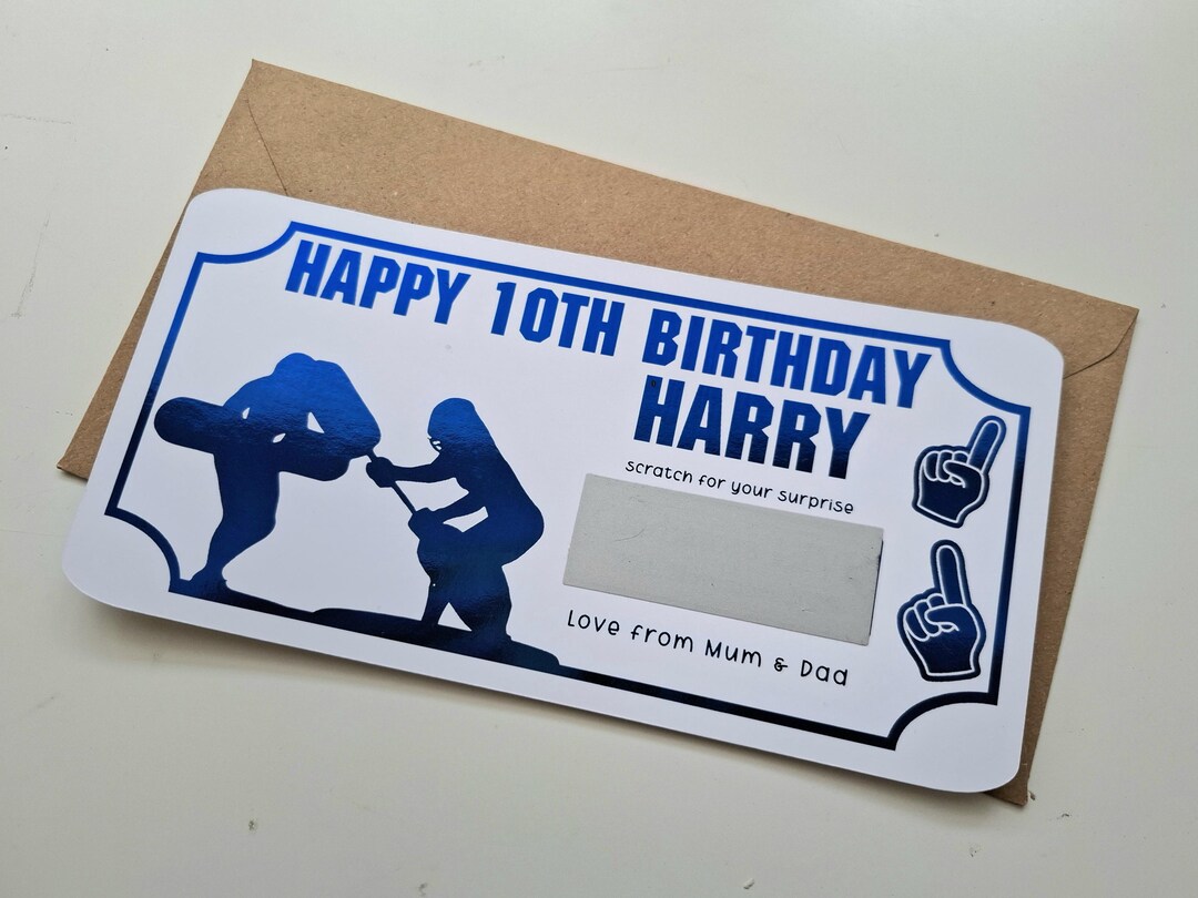 Gladiators Live Tour Scratch off Ticket – Personalised Experience ...