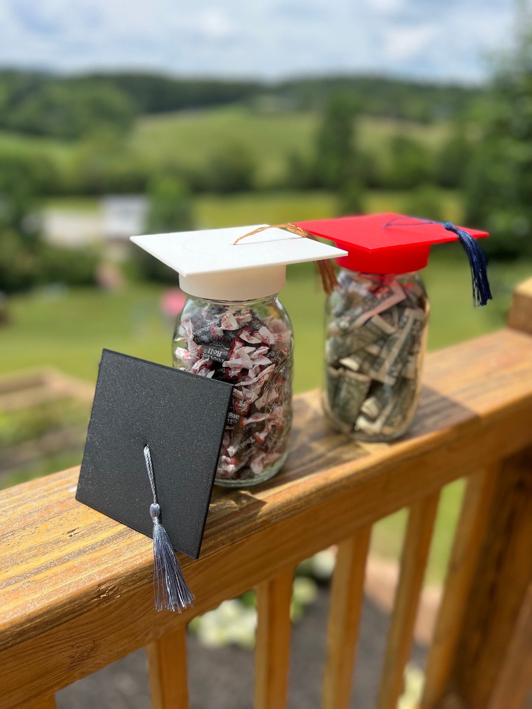3D Printed Graduation Cap for Standard Mouth Mason Jar - Etsy