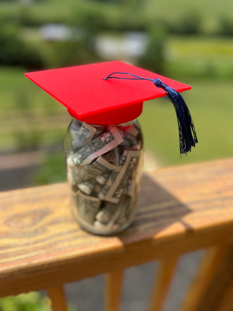 3D Printed Graduation Cap for Wide Mouth Mason Jar - Etsy