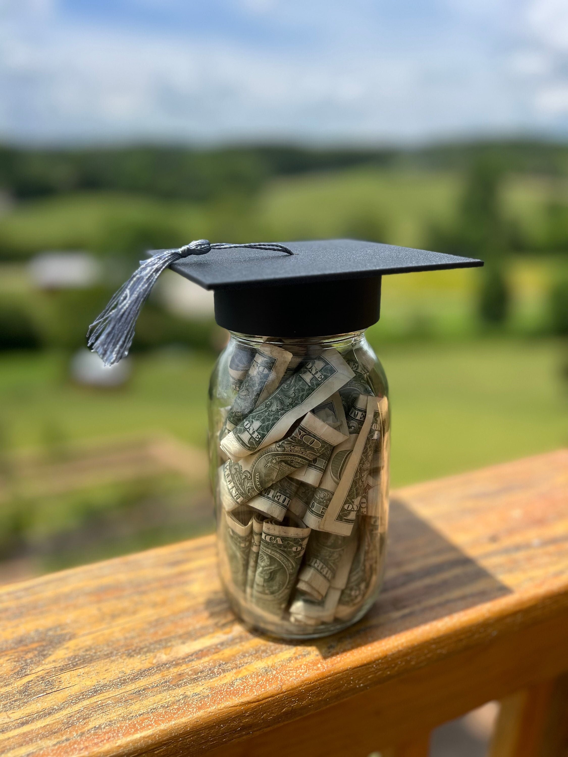 3D Printed Graduation Cap for Standard Mouth Mason Jar - Etsy