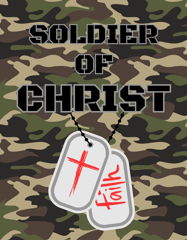 Soldier of Christ SVG PNG File for Tshirt Sweatshirt - Etsy