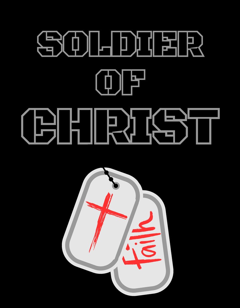 Soldier of Christ SVG PNG File for Tshirt Sweatshirt - Etsy