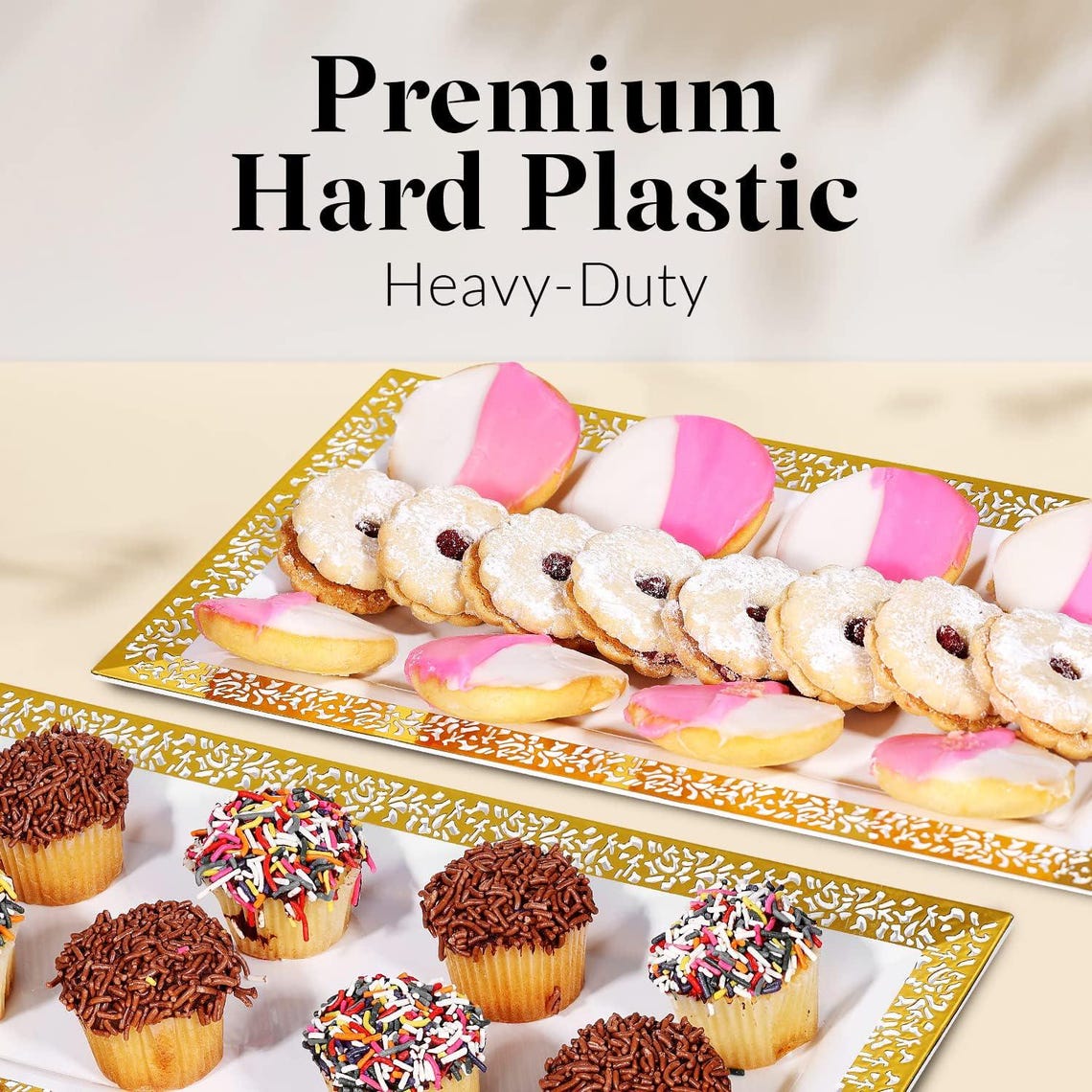 Plastic Gold Lace Tray - Etsy