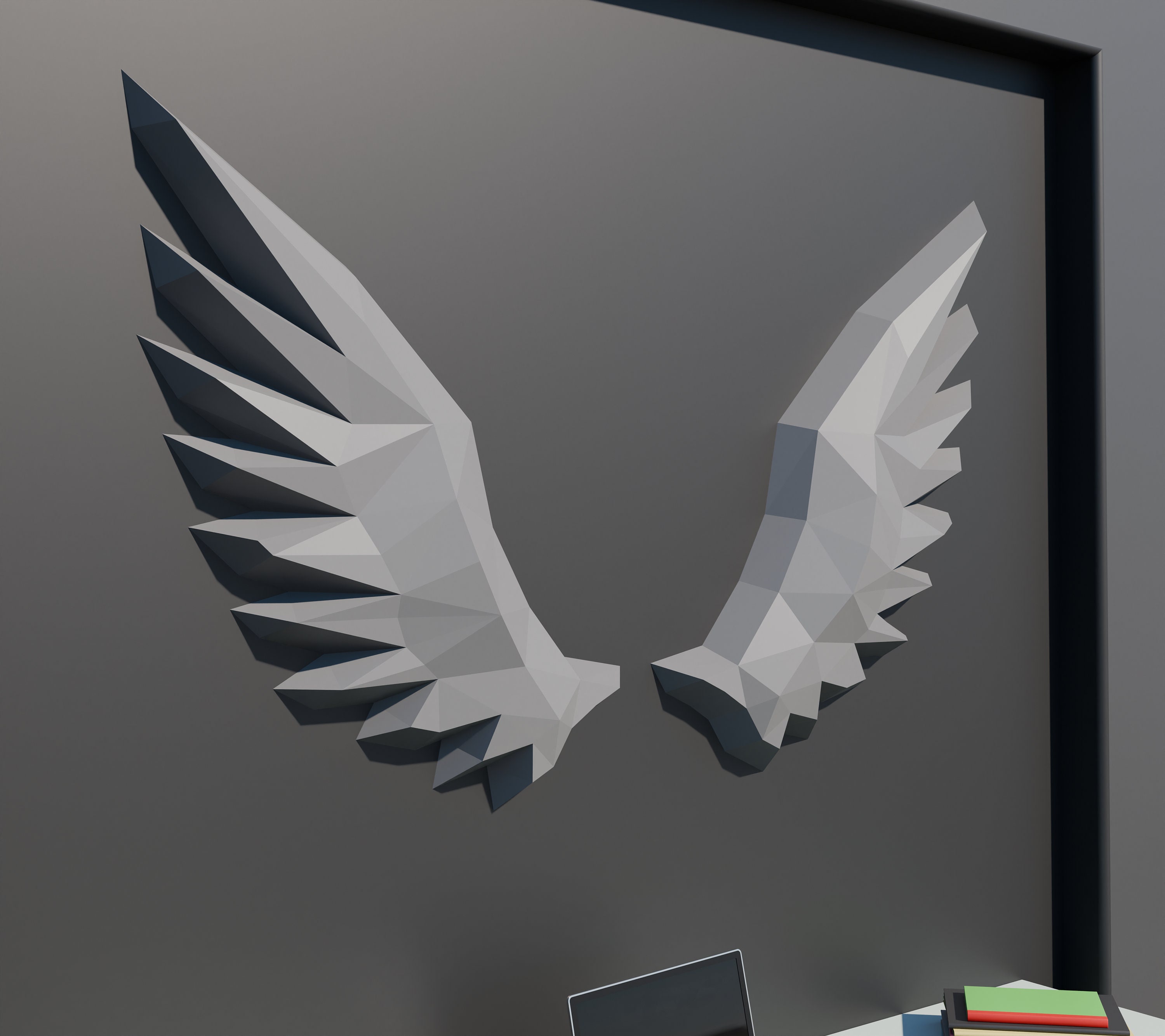 Wing Paper Craft, PDF Download DIY, Home Decor, Origami Gift, 3d ...