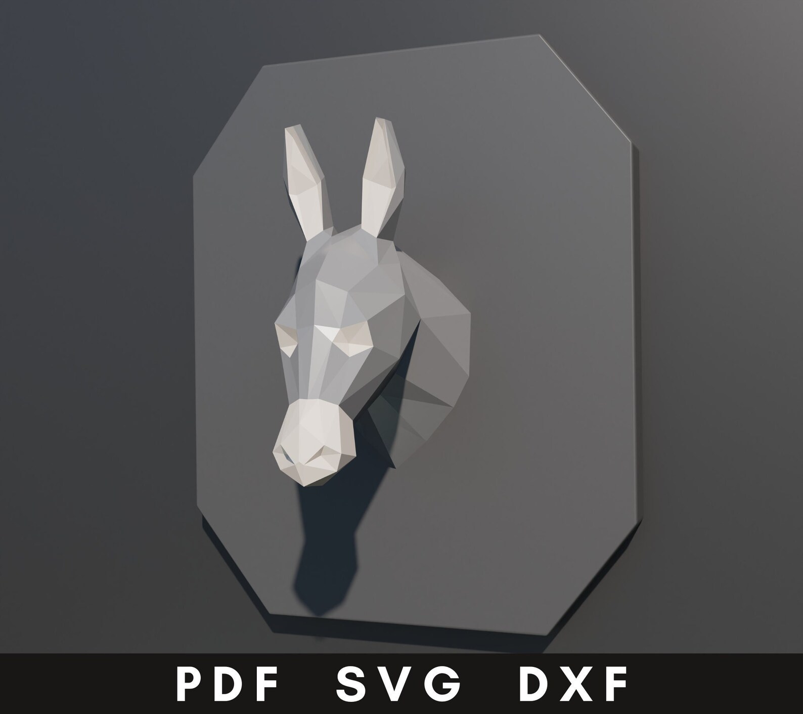 Donkey Paper Craft, PDF Download DIY, Home Decor, Origami Gift, 3d ...