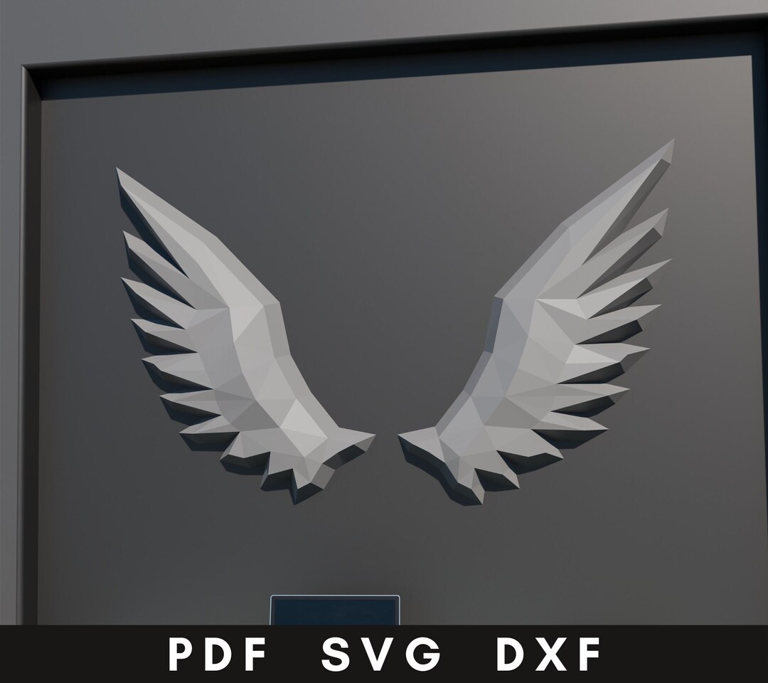 Wing Paper Craft, PDF Download DIY, Home Decor, Origami Gift, 3d ...