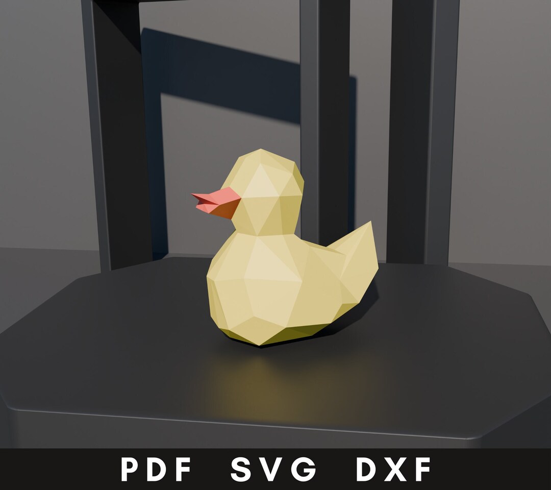 Duck Paper Craft, PDF Download DIY, Home Decor, Origami Gift, 3d ...