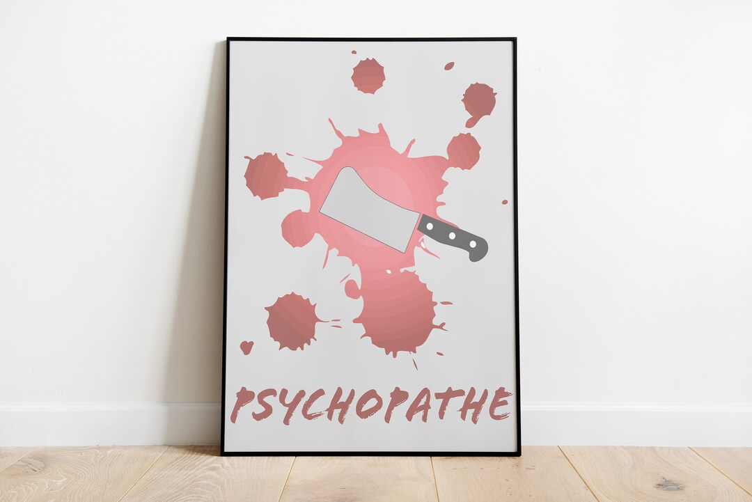 Poster, Poster, Psychopath, Art Decoration, Tv Series, Modern Art - Etsy