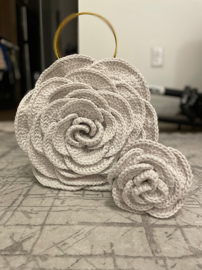 Rose Crochet Purse/coin Purse BUNDLE PATTERN ONLY - Etsy