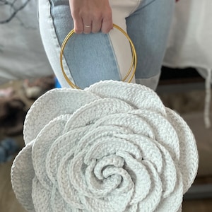 Rose Crochet Purse Handmade PATTERN ONLY Intermediate Skill Required - Etsy