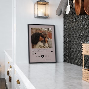 Custom Wedding Song Poster, Personalized Poster, Customizable Music ...