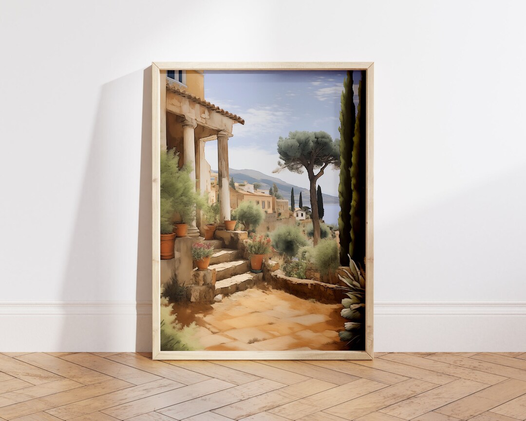 Italy Wall Art, Modern Rustic Wall Decor, Italian Landscape Print ...