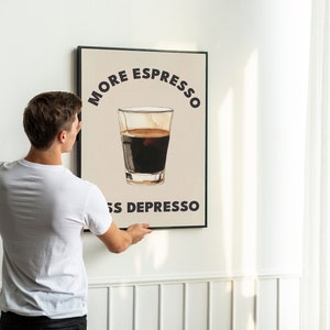 Espresso Poster, Typography Print, Aesthetic Vintage Poster, Retro ...