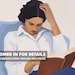 Woman Reading Gouache Painting: Book Lover Art Print - Library Wall Art ...