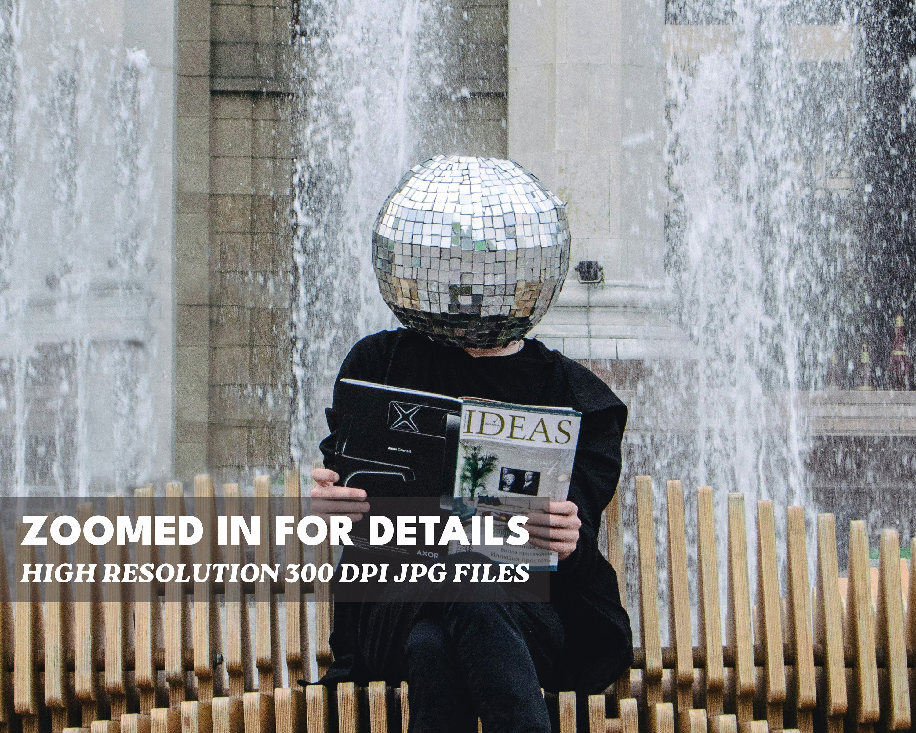 Disco Ball Head Poster, Mirrorball Poster, Fashion Designer Print ...