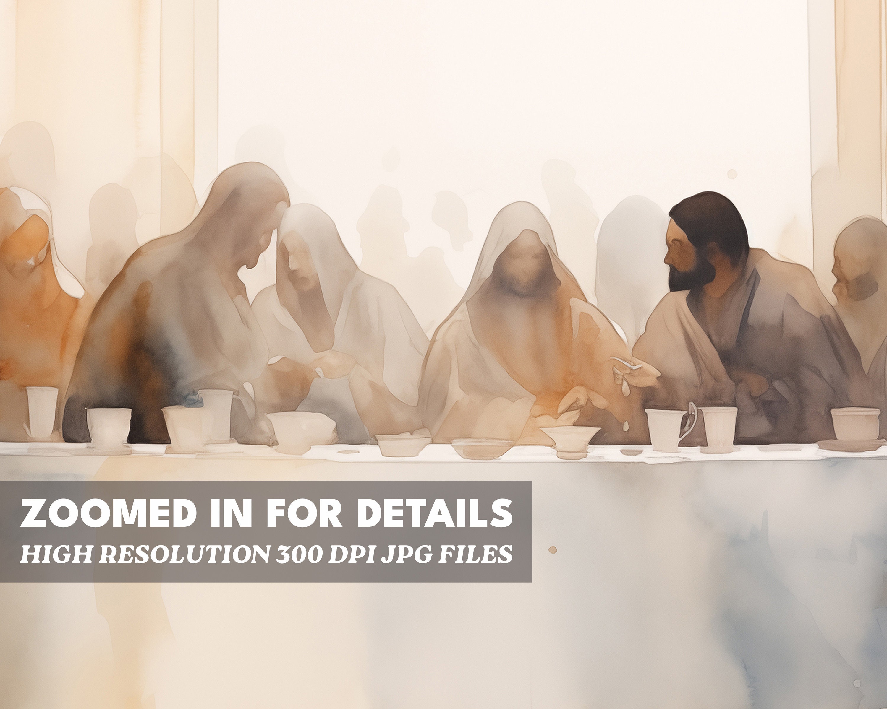 The Last Supper Wall Art Jesus Art, Scripture Wall Art, Modern Bible ...
