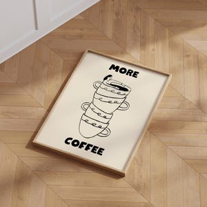 More Coffee Poster, Good Morning Coffee Poster, Gifts for Couples ...