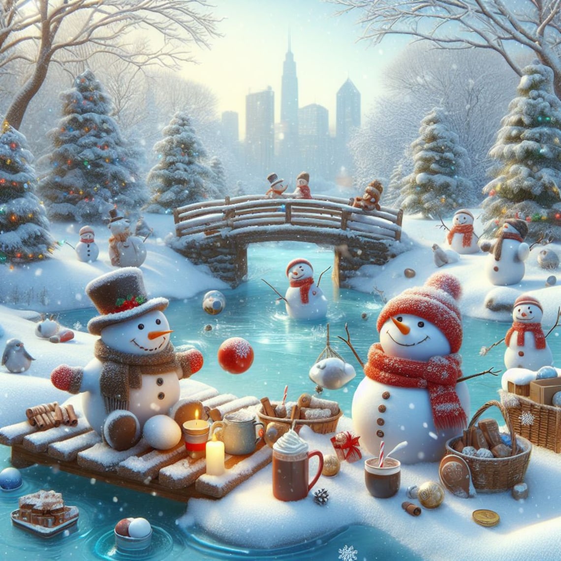 Teams Background Holiday Theme - Etsy