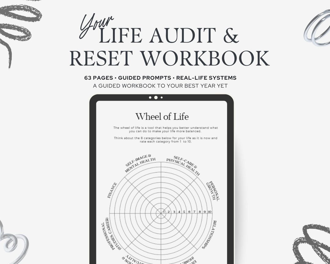 63-page Life Audit Workbook | Goal Setting & Self-improvement (digital ...