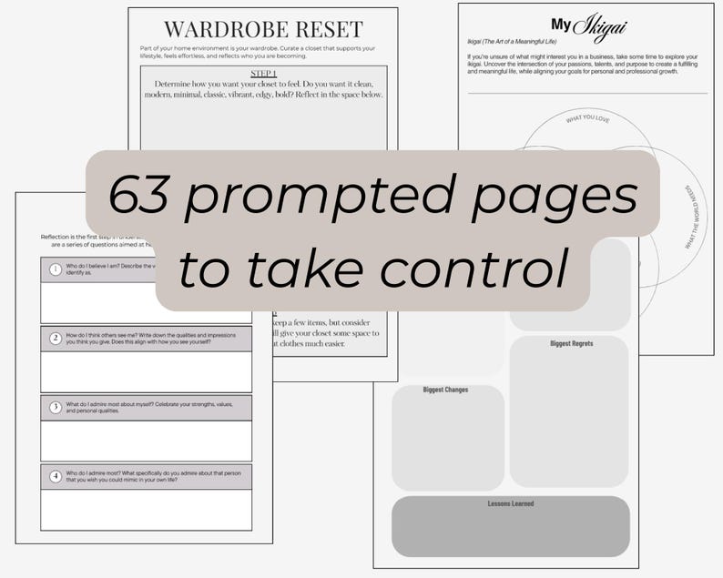 63-page Life Audit Workbook | Goal Setting & Self-improvement (digital ...
