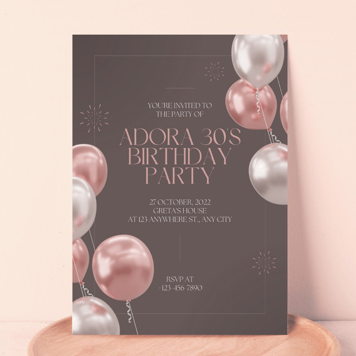 Birthday Card Template | Birthday Template | Editable Template ...