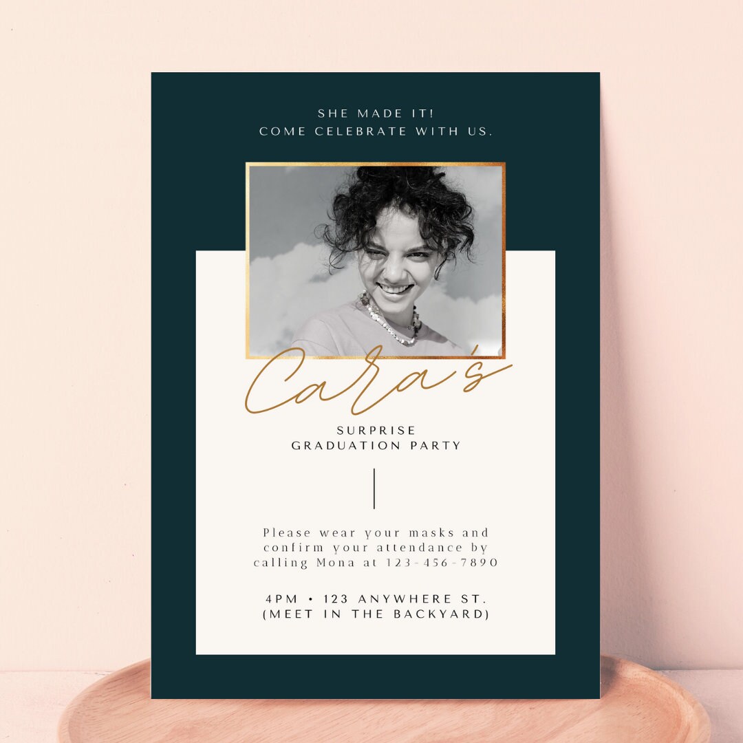 Graduation Card Template | Graduation Template | Editable Template ...