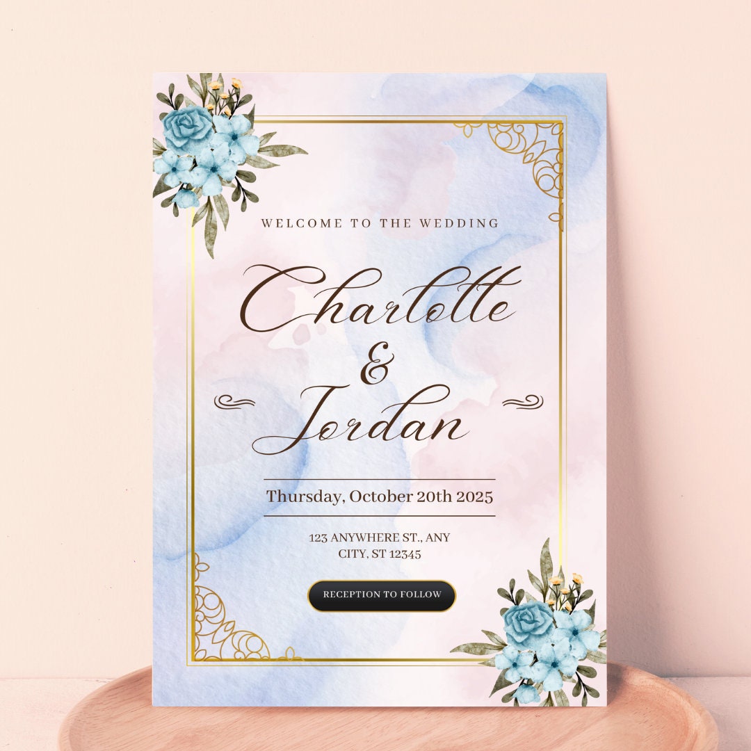 Editable Wedding Card Template | Wedding Template | Editable Template ...
