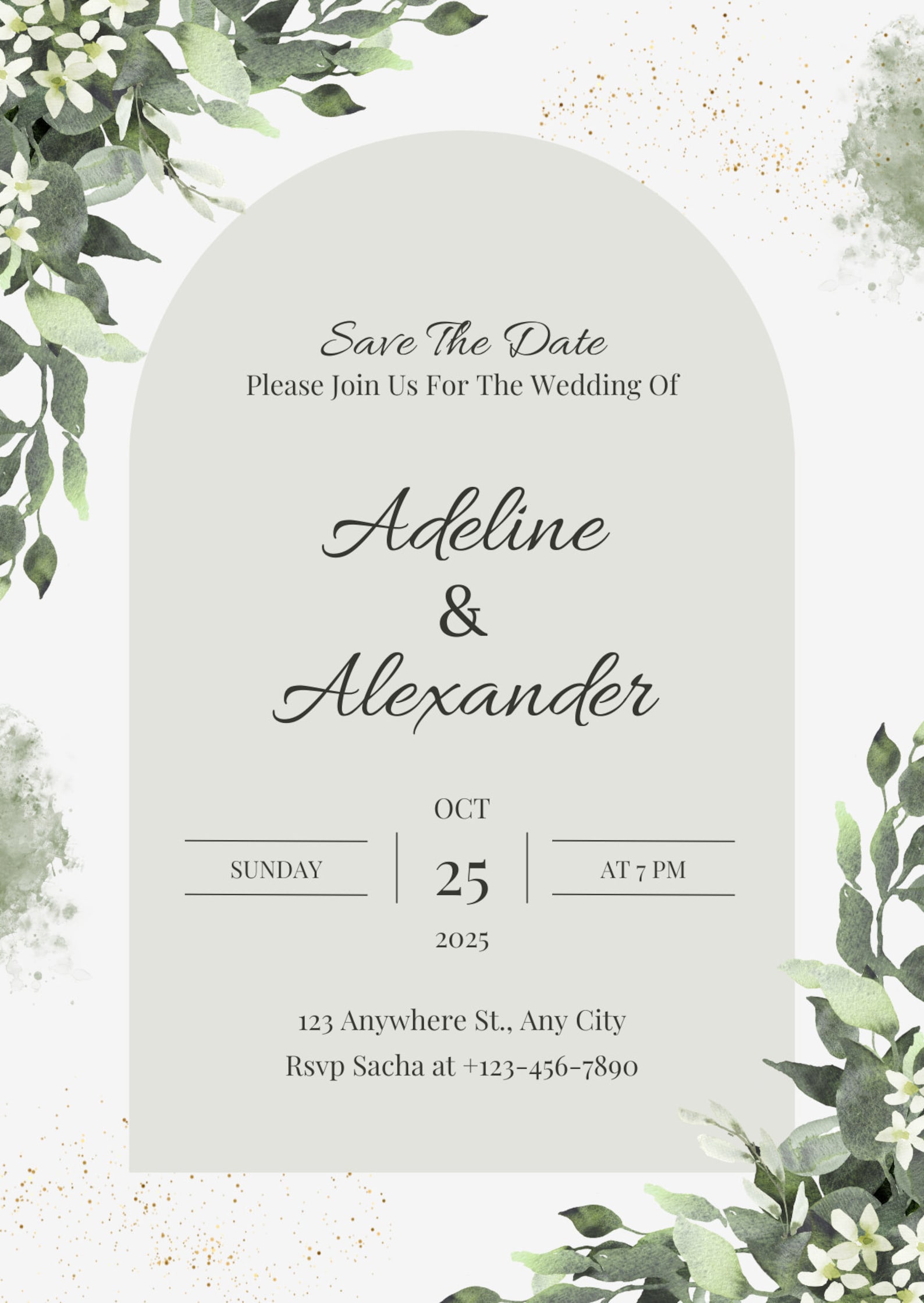 Editable Wedding Card Template | Wedding Template | Editable Template ...
