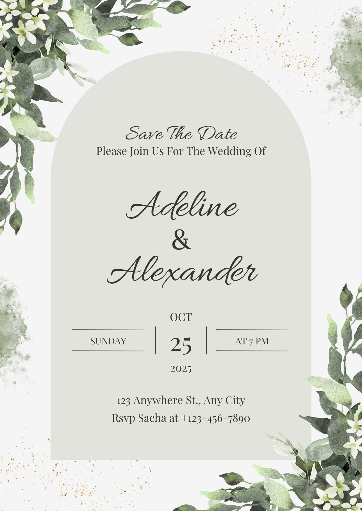 Editable Wedding Card Template | Wedding Template | Editable Template ...
