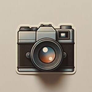 Vintage Vibes Camera Stickers - Etsy