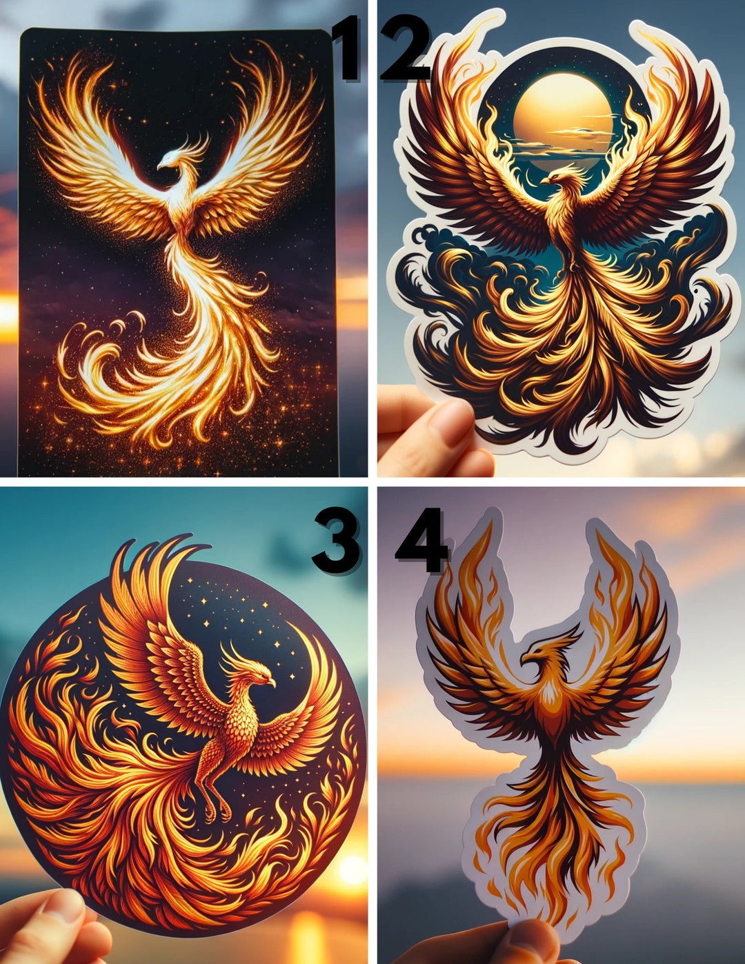 Fantasy Fables Phoenix Stickers - Etsy