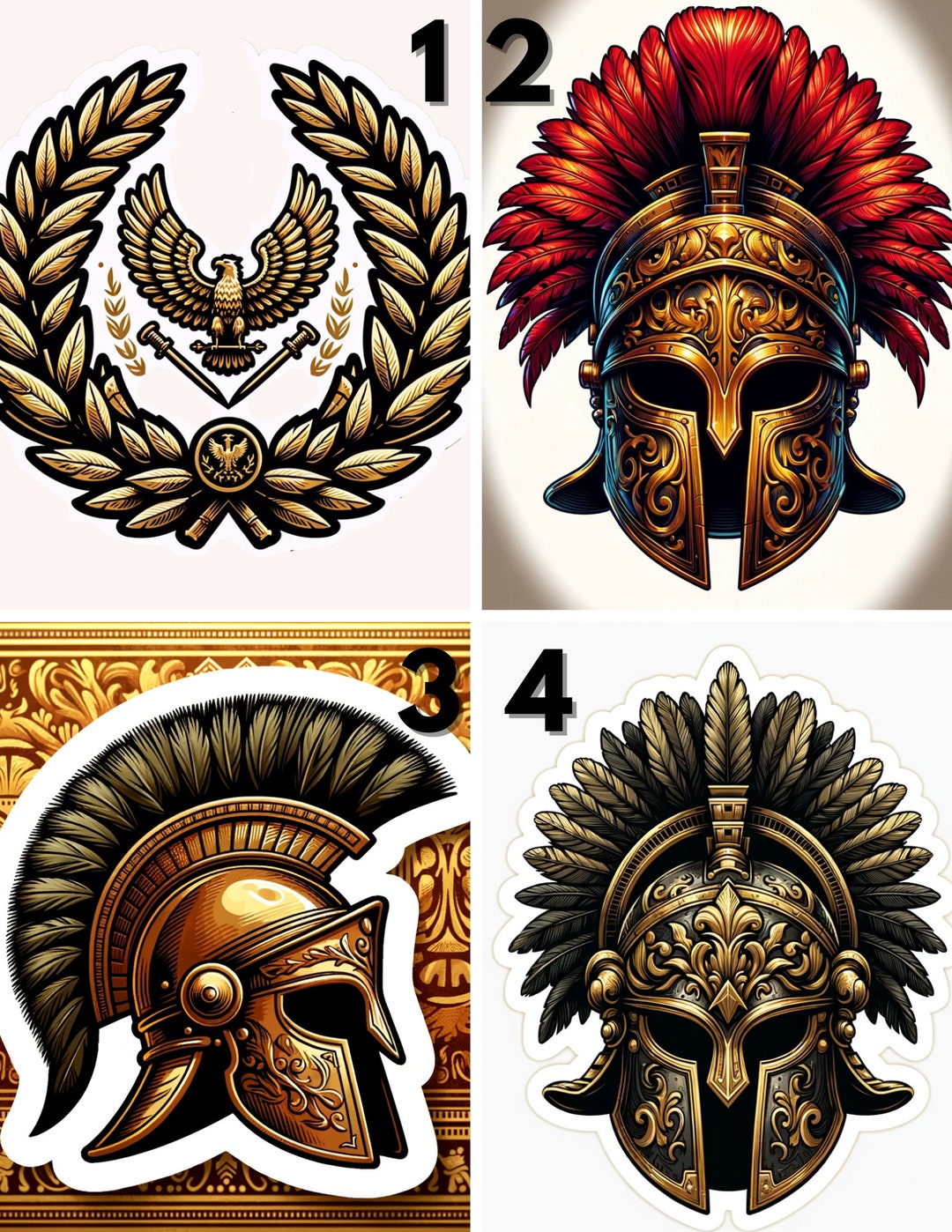 Roman Roman Helmet Stickers - Etsy