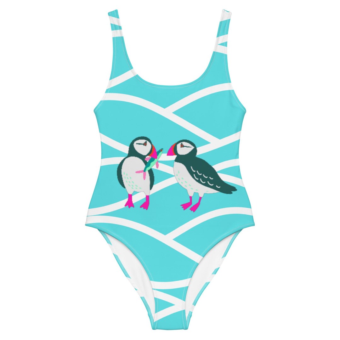 Puffin Pals One-piece Swimsuit - Etsy
