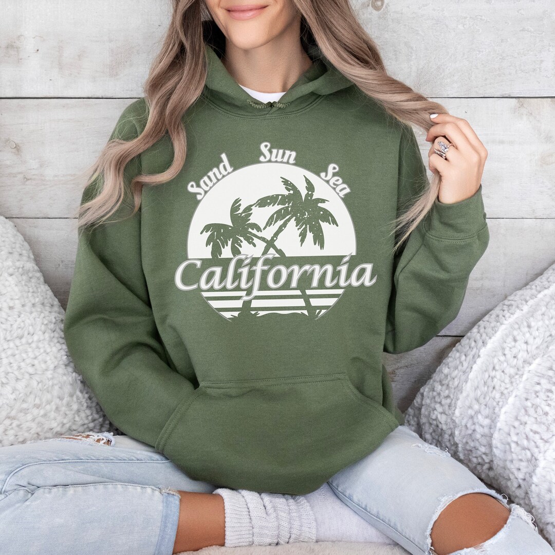 California State Hooded Sweatshirt, Travel California, CA Hoodies, CA ...