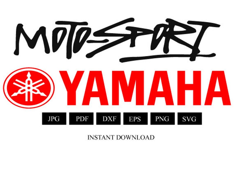 Yamaha Moto Sport Vector / Instant Download / Print Cut Template / DXF ...