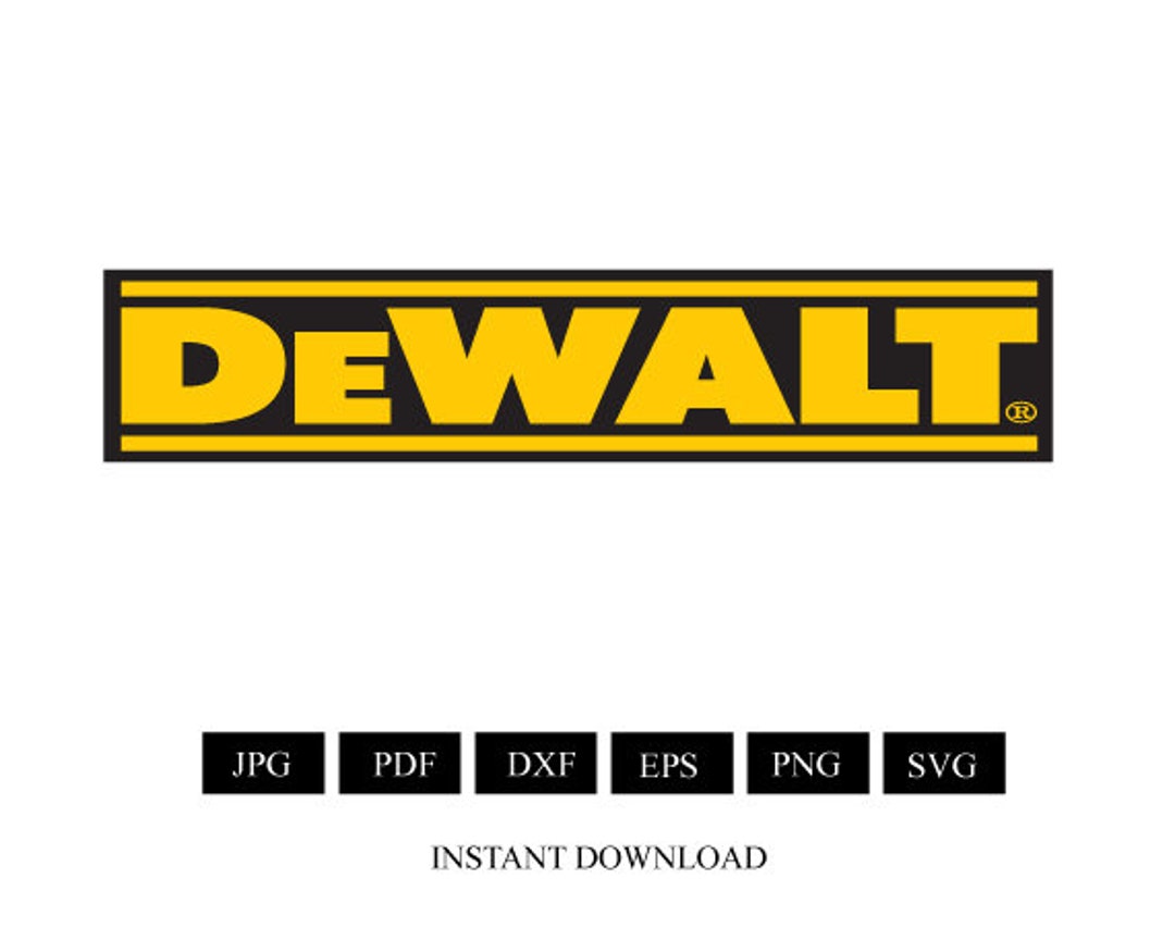 Dewalt Vector / Instant Download / Print Cut Template / DXF / SVG / EPS ...