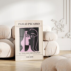 Set of 3 Bauhaus Pink Print, Tryptic Wall Art, Famous Art Prints Set ...
