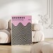 Set of 3 Bauhaus Pink Print, Tryptic Wall Art, Famous Art Prints Set ...