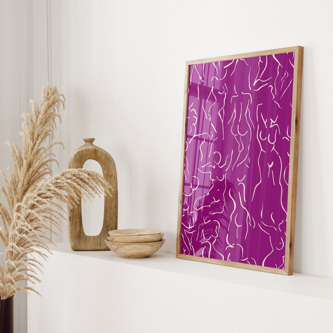 Bohomodern Wall Print, Apartment Wall Decor, Female Body Artwork ...