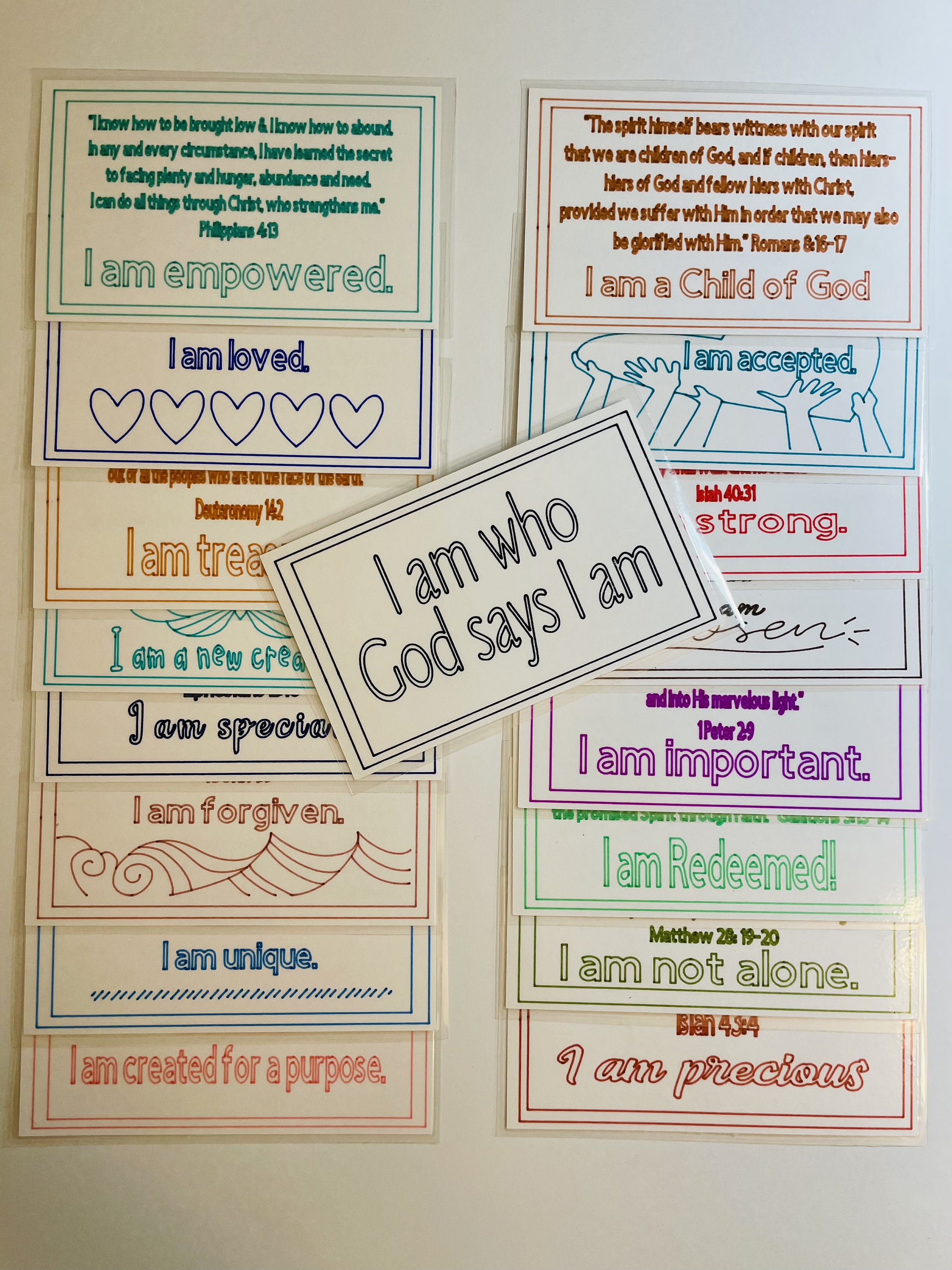 Jesus Identity Affirmation Cards - Etsy