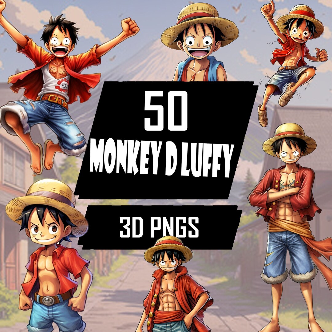 Monkey D Luffy PNG Bundle One Piece Png Anime Png PDF Luffy Png Cut ...