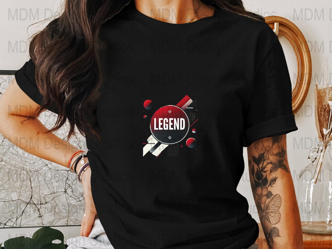 Legend Graphic Tee, Cool Legend Design Shirt, Modern Art T-shirt ...