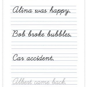 Activities for Children Volume 2 - Practice Cursive Writing - Etsy