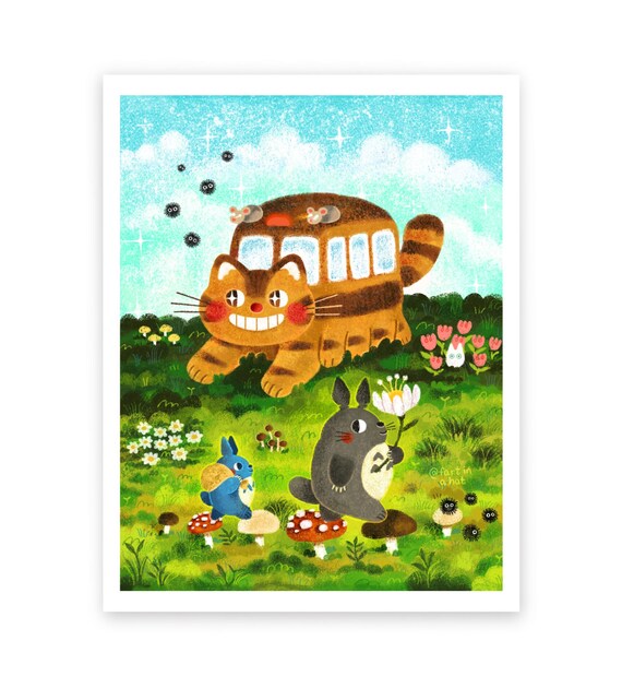 Desenho De Onibus Gato Totoro Totoro Cat Bus Plush Etsy Portugal